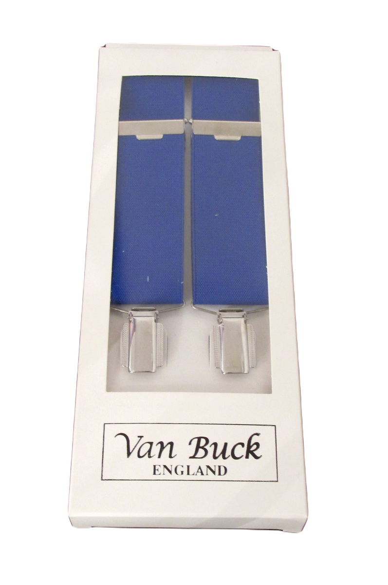 Royal Blue Trouser Braces – Van Buck England