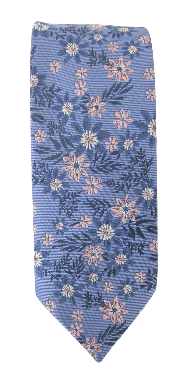 Blue Floral Fancy Tie by Van Buck | Floral Tie | Blue Floral Tie | Van ...