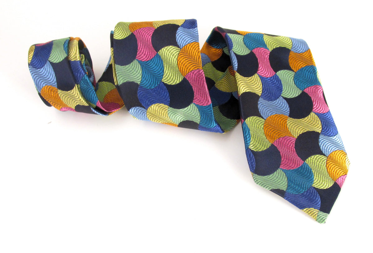 Van Buck Limited Edition Geometric Half Moon Silk Tie | Van Buck Tie ...