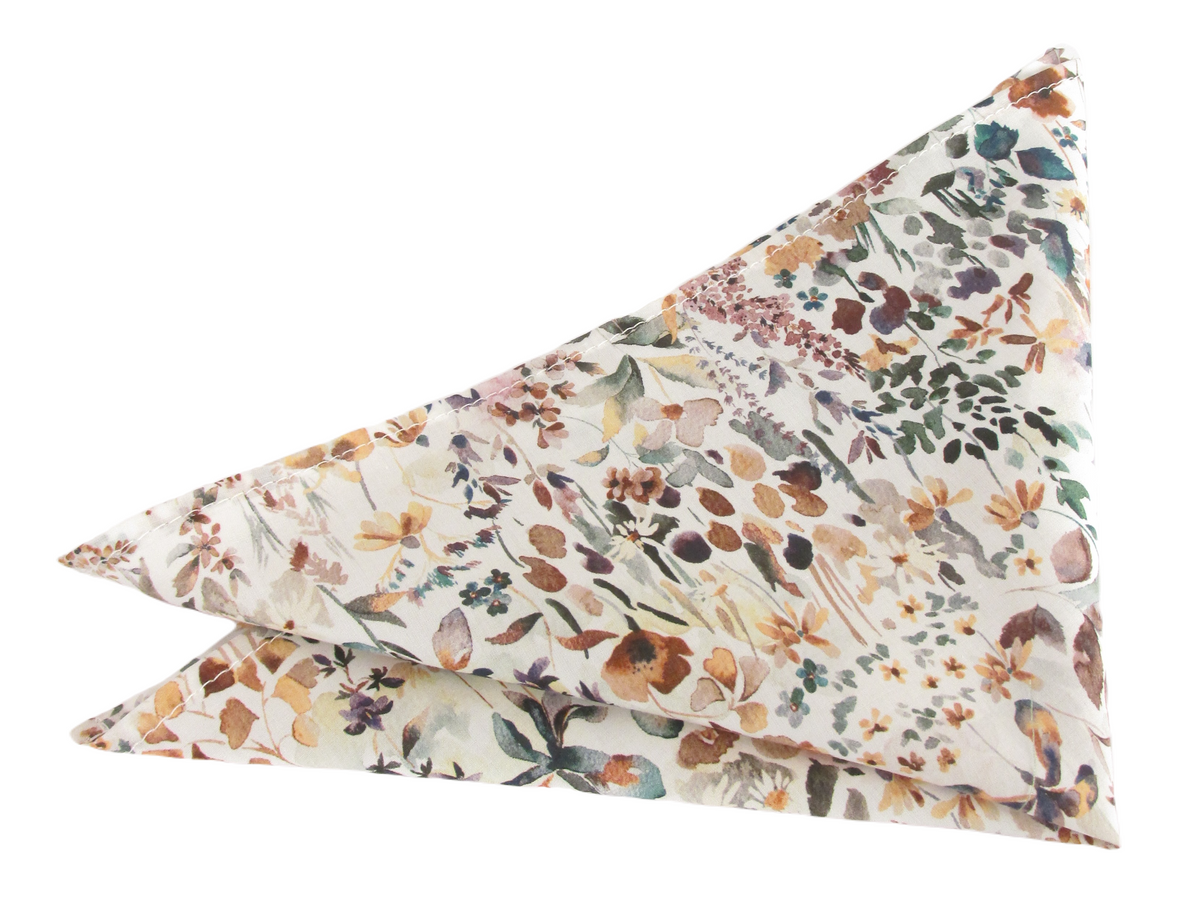 Felda Rust Pocket Square Made with Liberty Fabric | Liberty Print ...
