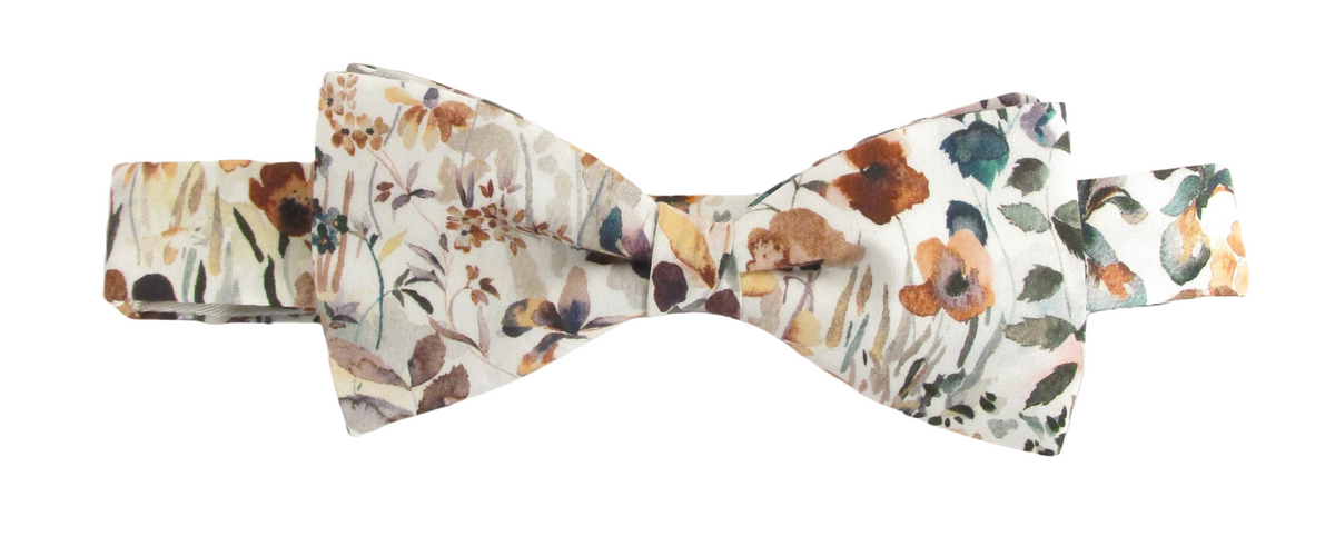 Liberty Print Felda Rust Bow Tie by Van Buck | Liberty Print Bow Tie ...