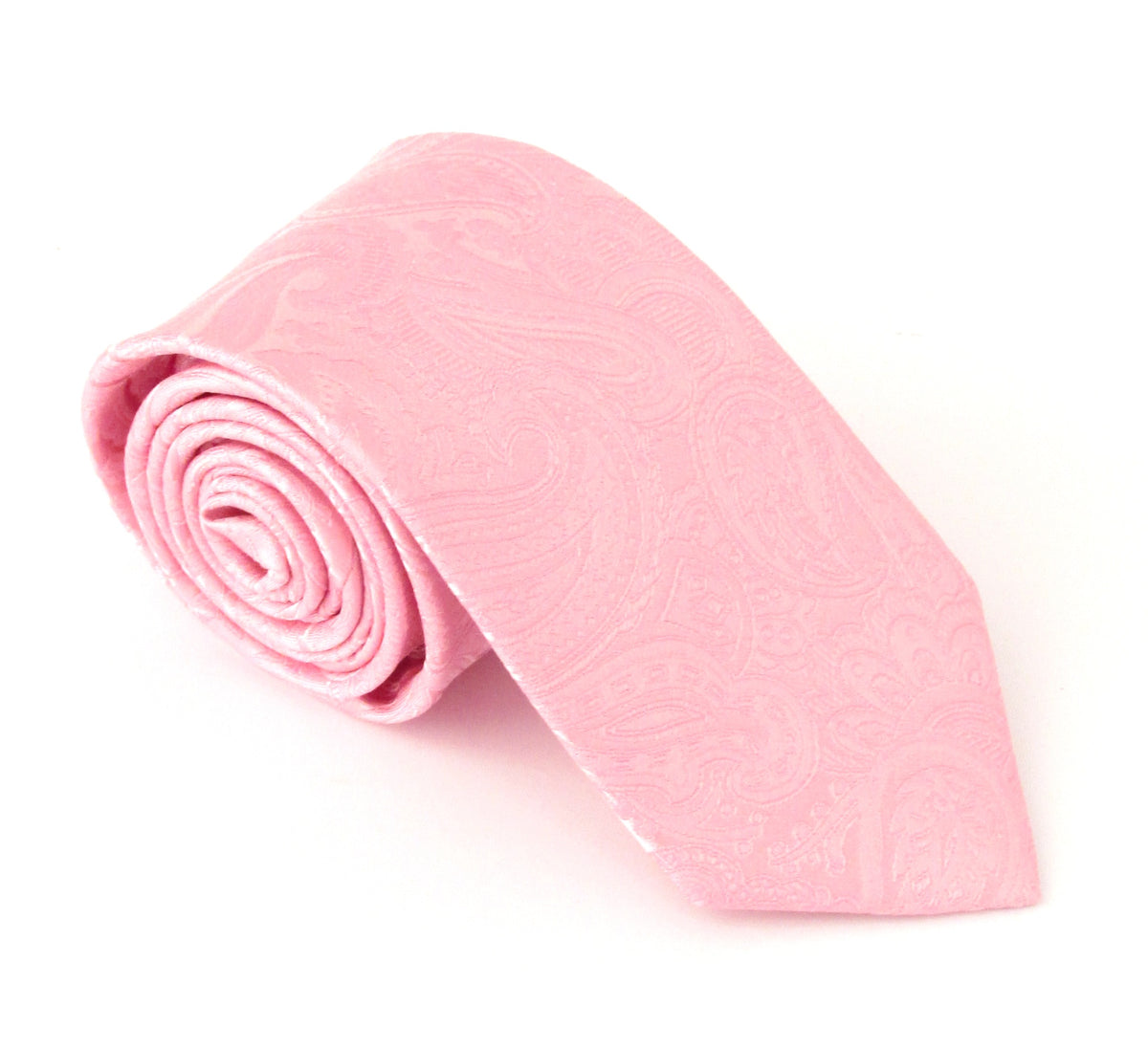 Rose Pink Paisley Silk Wedding Tie By Van Buck | Wedding Tie | Pink Tie ...
