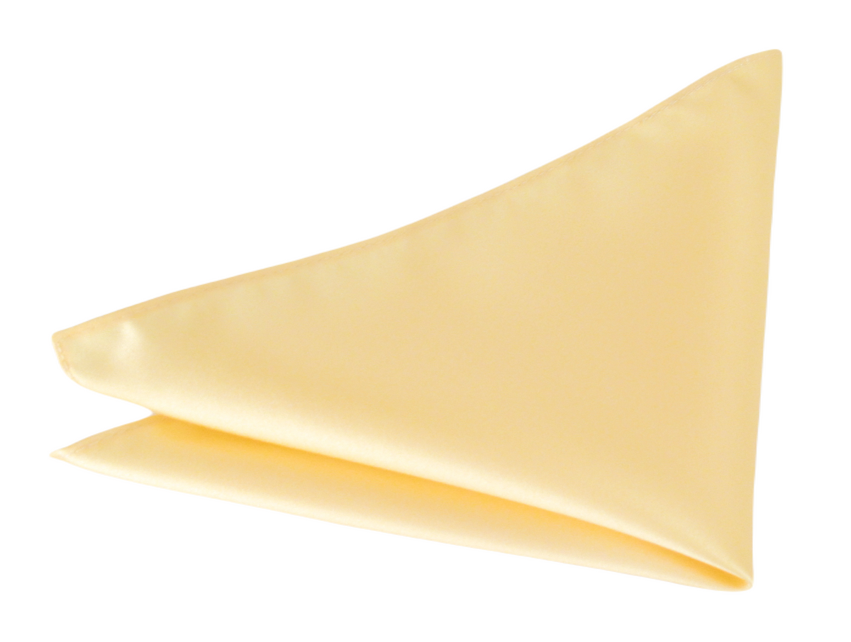 Deep Lemon Satin Wedding Pocket Square by Van Buck | Lemon Wedding ...