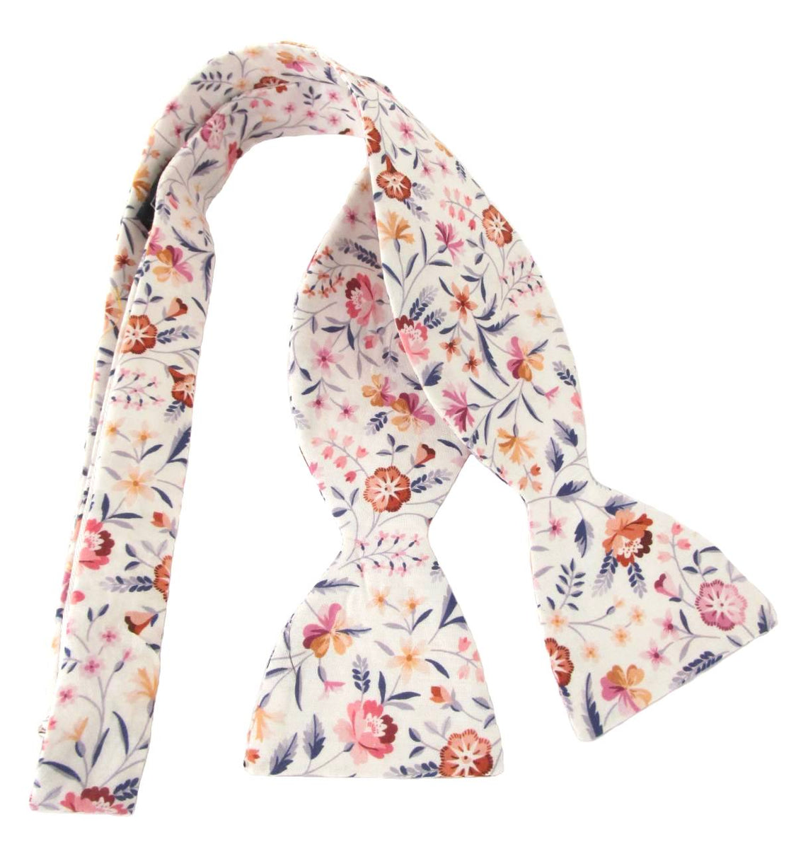 Robyn Emily Pink Self Tie Bow Tie by Van Buck | Liberty Print Self Tie ...