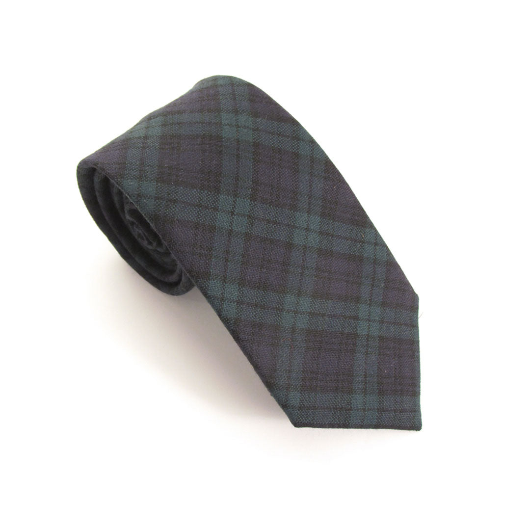 Black Watch Tartan Wool Tie by Van Buck | Tartan Wool Tie | Wool Tie ...