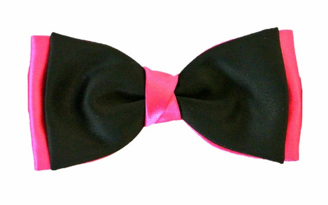 Black & Cerise Pink Bow Tie by Van Buck | Bow Tie | Van Buck Bow Tie ...