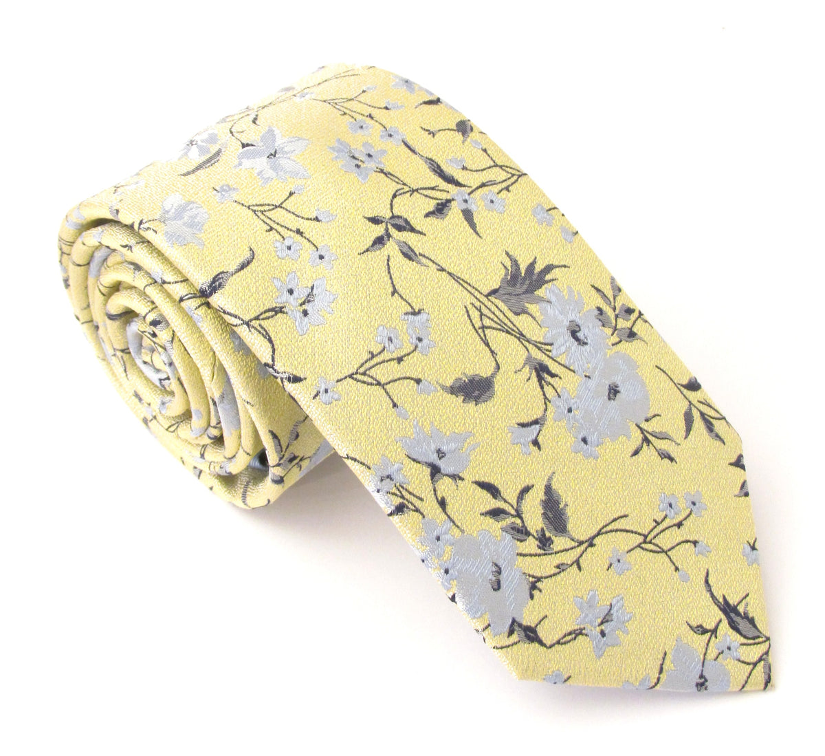Gold Flower & Vine Silk Tie by Van Buck | Silk Tie | Van Buck Tie – Van ...