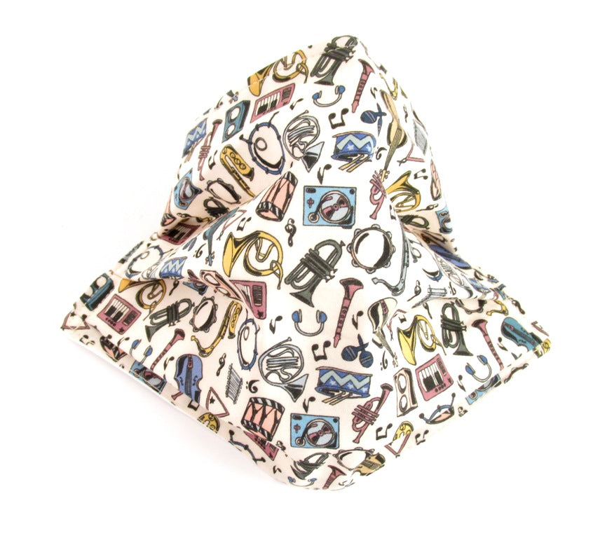 Face Mask Pleated Jazz Liberty Print - Adult Washable Cotton Face Mask ...