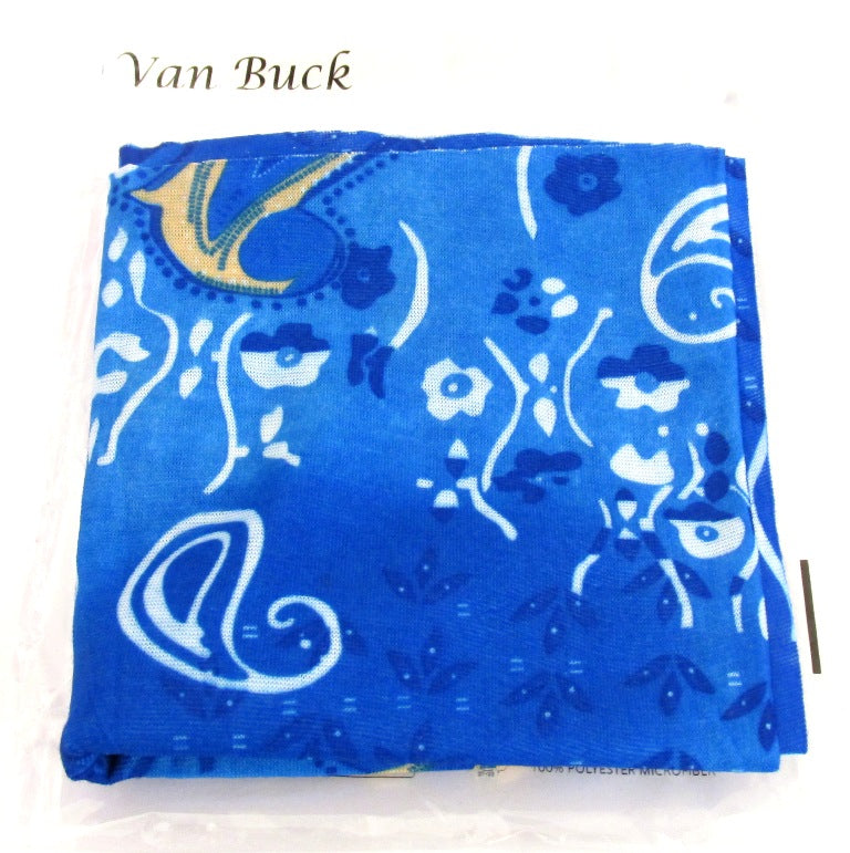 Royal Blue Abstract Paisley Snood | Snoods | Snoods For Men | Buff ...