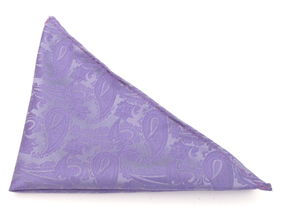 Lilac Paisley Wedding Pocket Square by Van Buck | Lilac Wedding Pocket ...