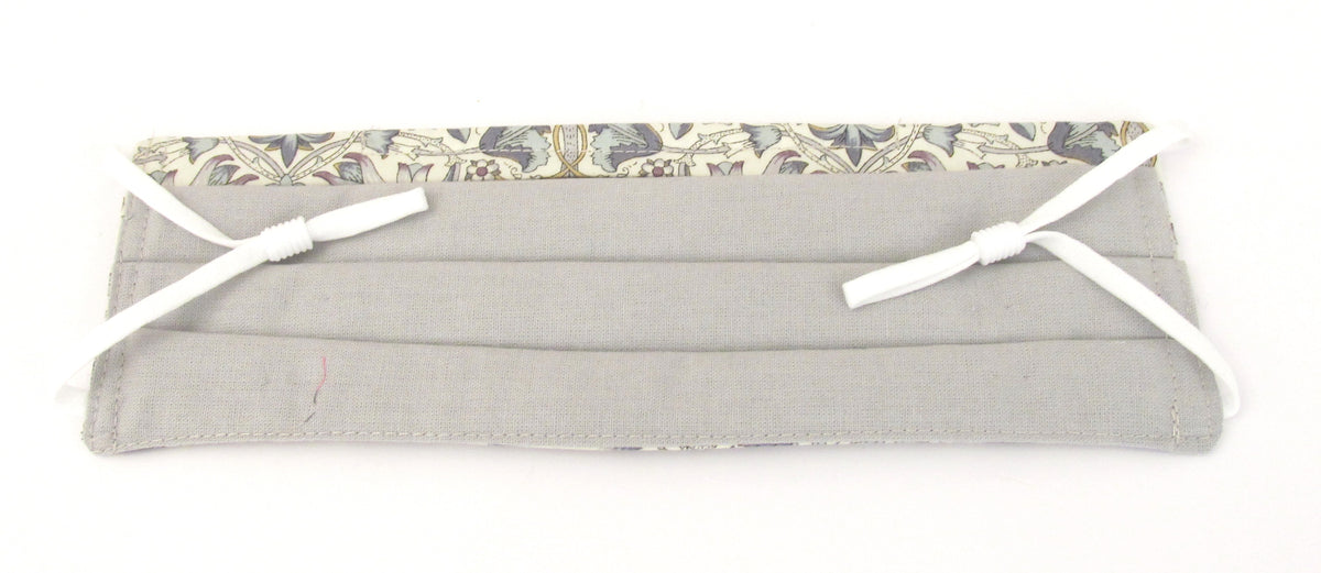 Liberty Print Lodden Green Pleated Face Covering / Mask - Adult ...