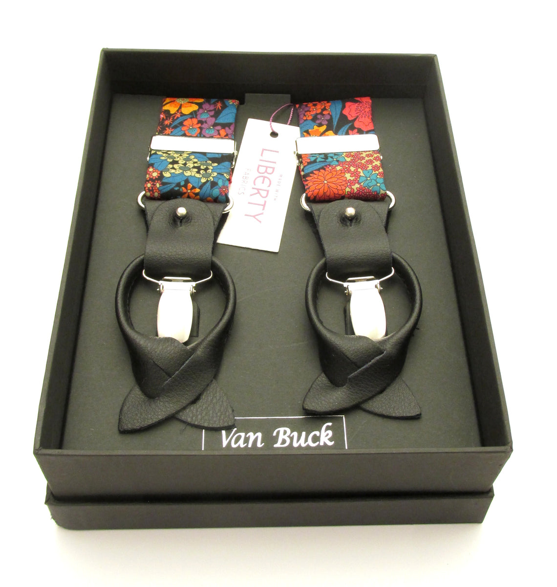 Ciara Orange Trouser Braces Made with Liberty Fabric | Liberty Braces ...