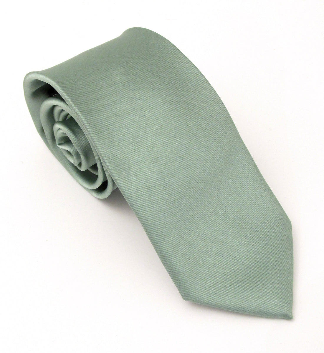 Sage Green Satin Wedding Tie By Van Buck – Van Buck England