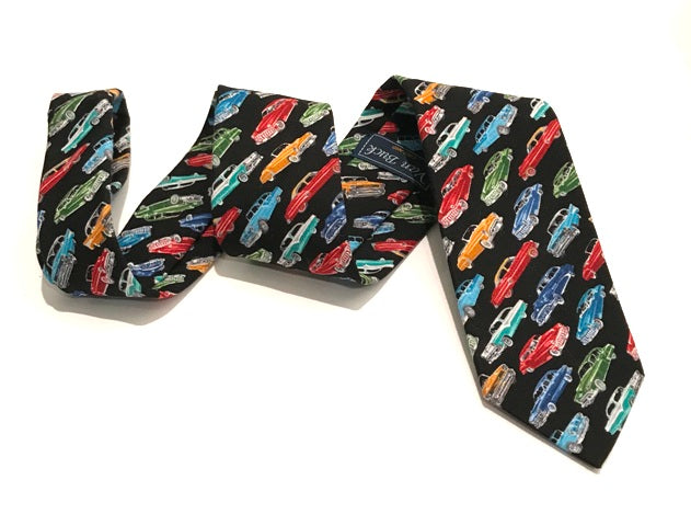 Small Classic Car Cotton Tie by Van Buck | Car Tie | Van Buck Tie – Van ...
