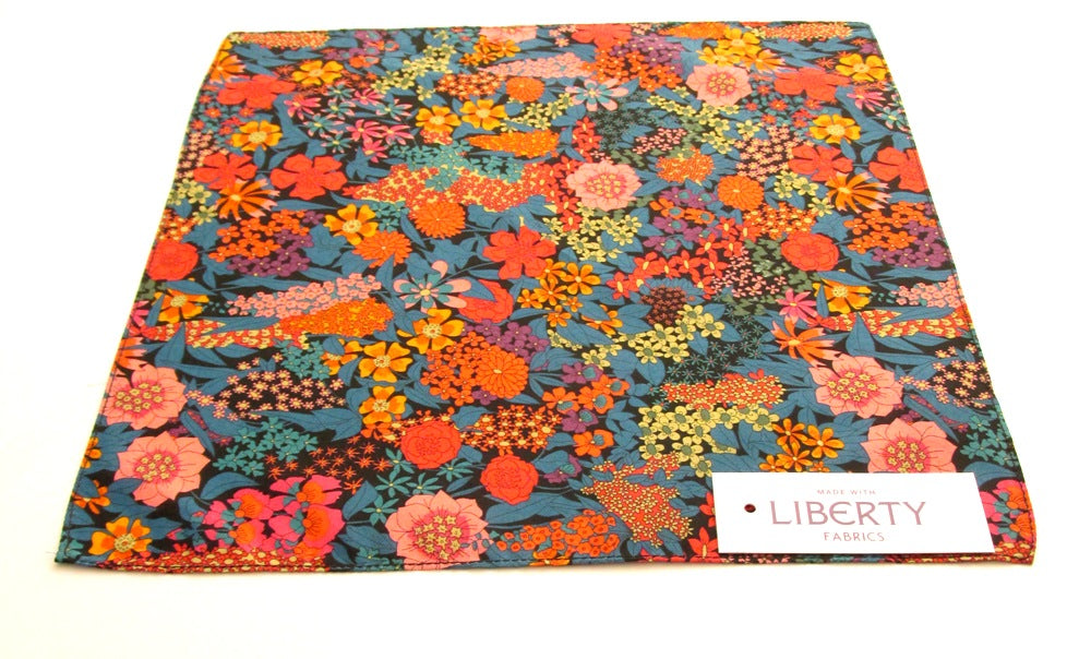 Ciara Orange Cotton Pocket Square Made with Liberty Fabric | Liberty ...