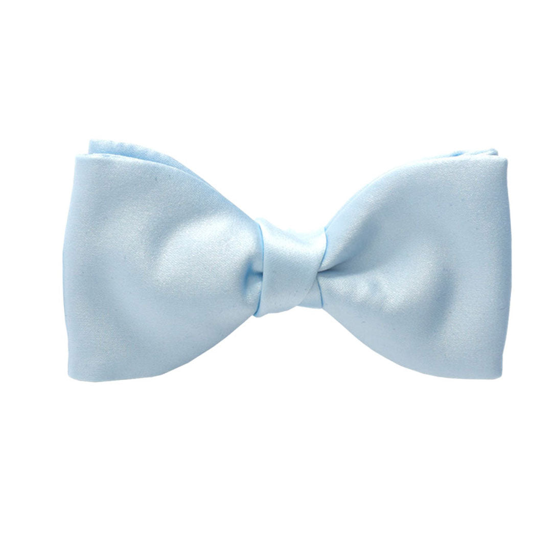 Powder Blue Satin Bow Tie by Van Buck | Bow Tie | Wedding Bow Tie | Van ...