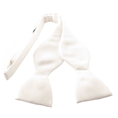 White Self-Tie Bow Tie by Van Buck | White Bow Tie | Bow Tie | Van Buck ...