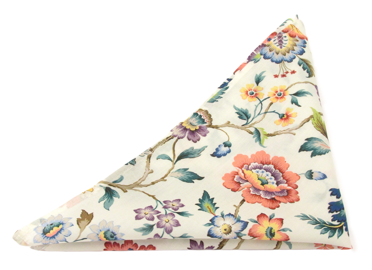 Eva Belle Teal Cotton Pocket Square Made with Liberty Fabric | Liberty ...
